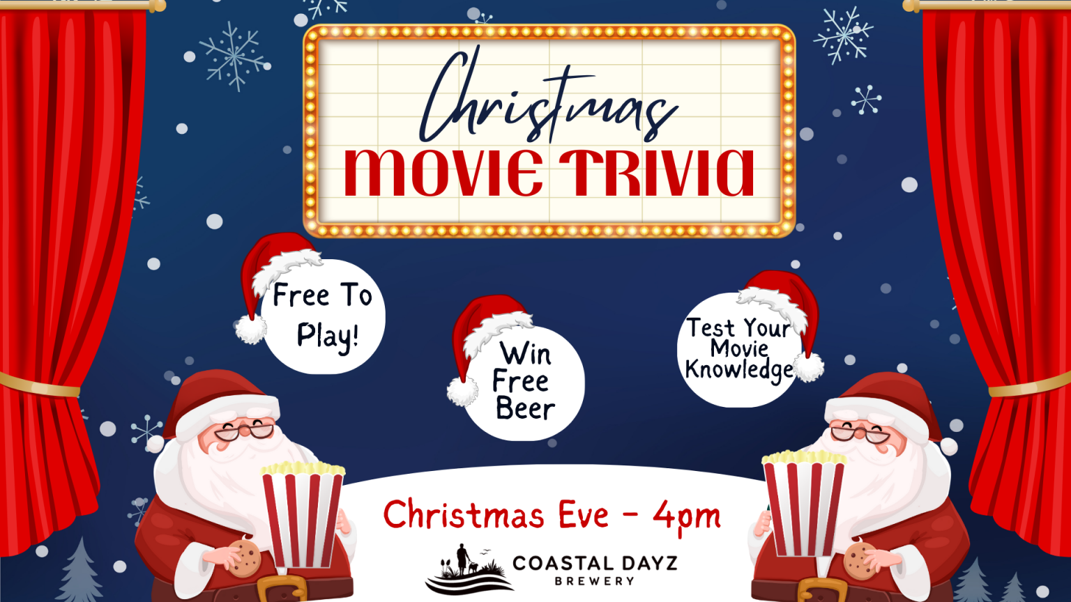 Christmas Movie Trivia | Coastal Dayz Brewery